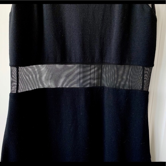 Express | Dresses | Express Sheer Midriff Sleeveless Midi Dress Sz 8 ...